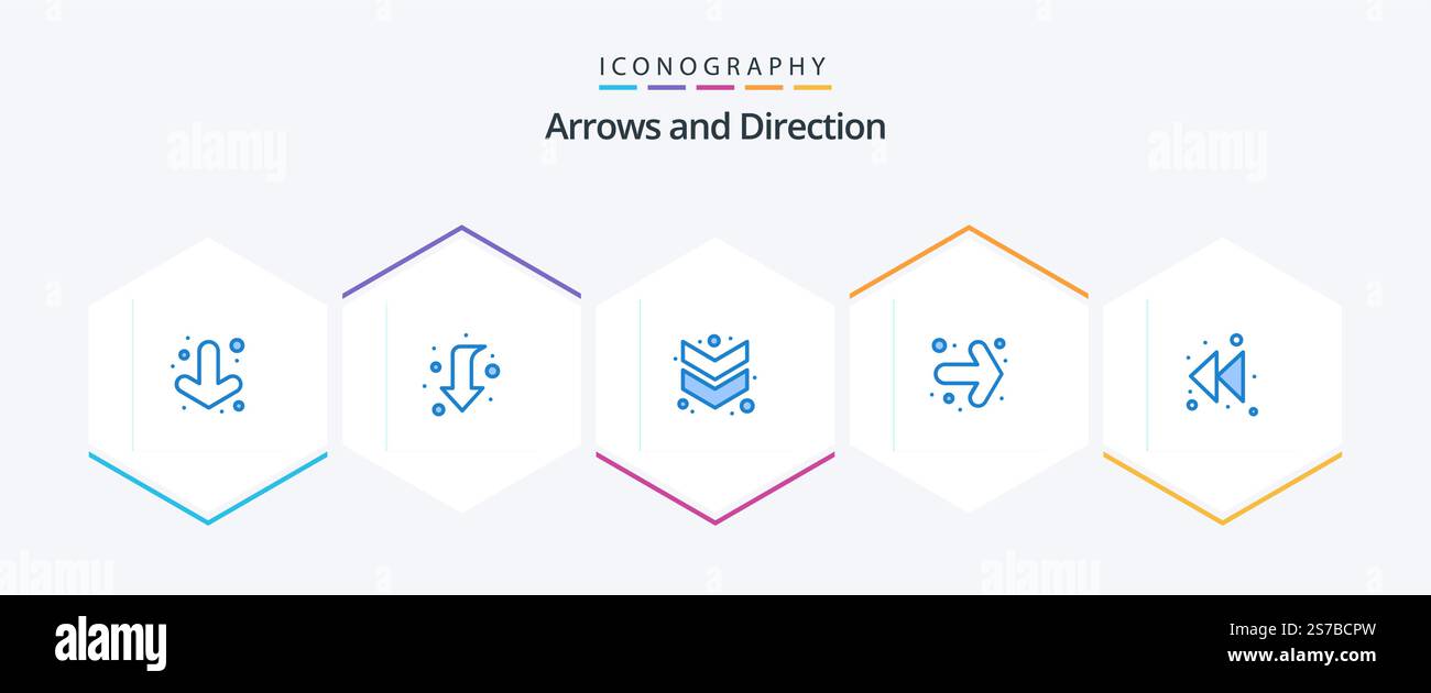 Arrow 25 Blue icon pack including . rewind. chevron. left. right Stock ...