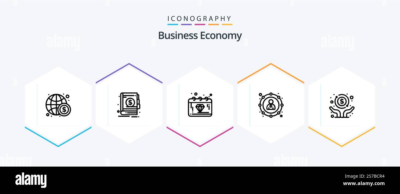 Economy 25 Line icon pack including economic. leader. banking. economy ...