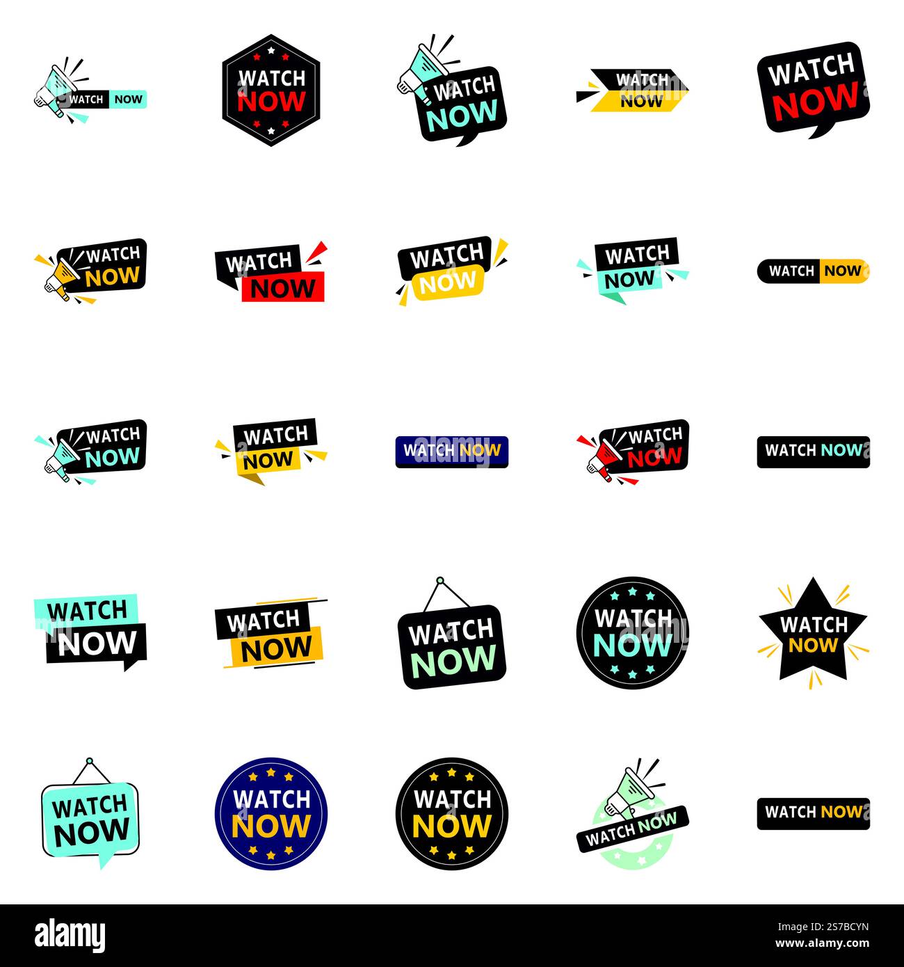 25 Unique Watch Now Banners to Help Your Business Stand Out Stock ...