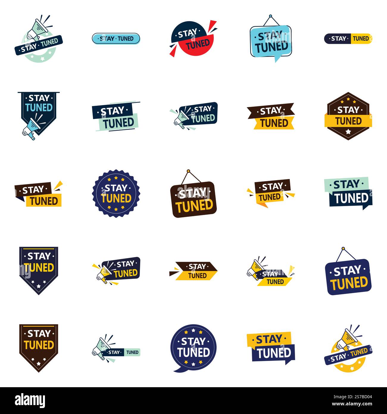 Stay Tuned 25 Exciting Vector Designs for your next campaign Stock ...