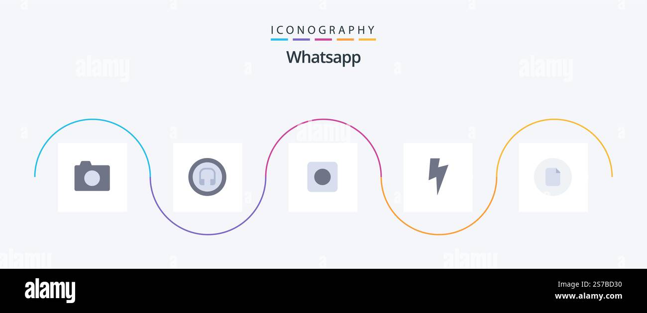 Whatsapp Flat 5 Icon Pack Including ui. file. app. document. basic Stock Vector Image & Art - Alamy