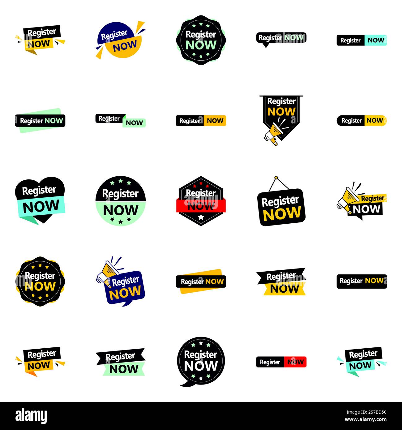 Register Now 25 Eye catching Typographic Banners for promoting ...