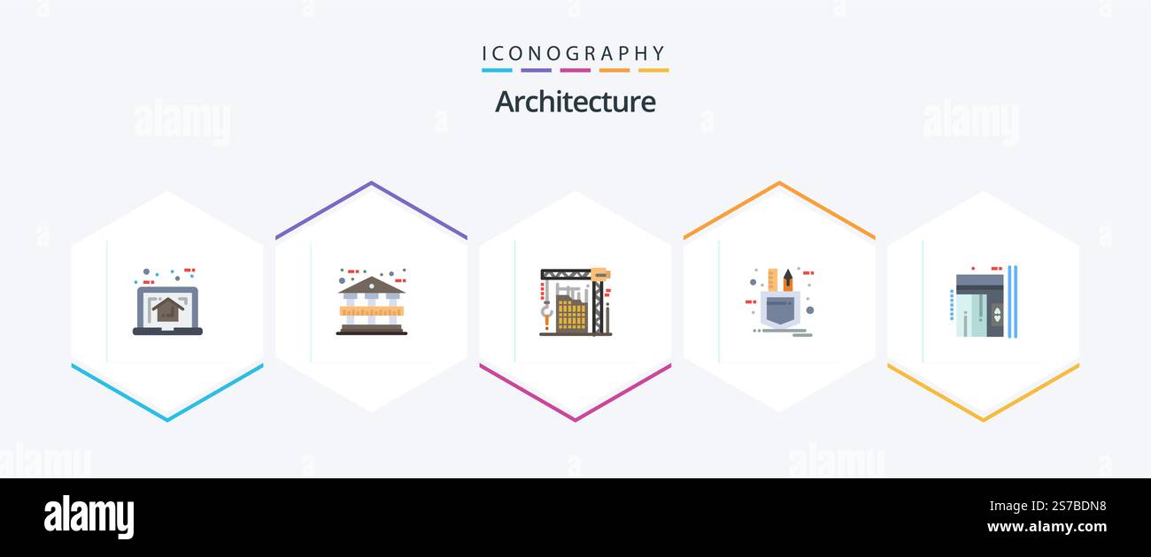 Architecture 25 Flat icon pack including elevator. tools. building ...