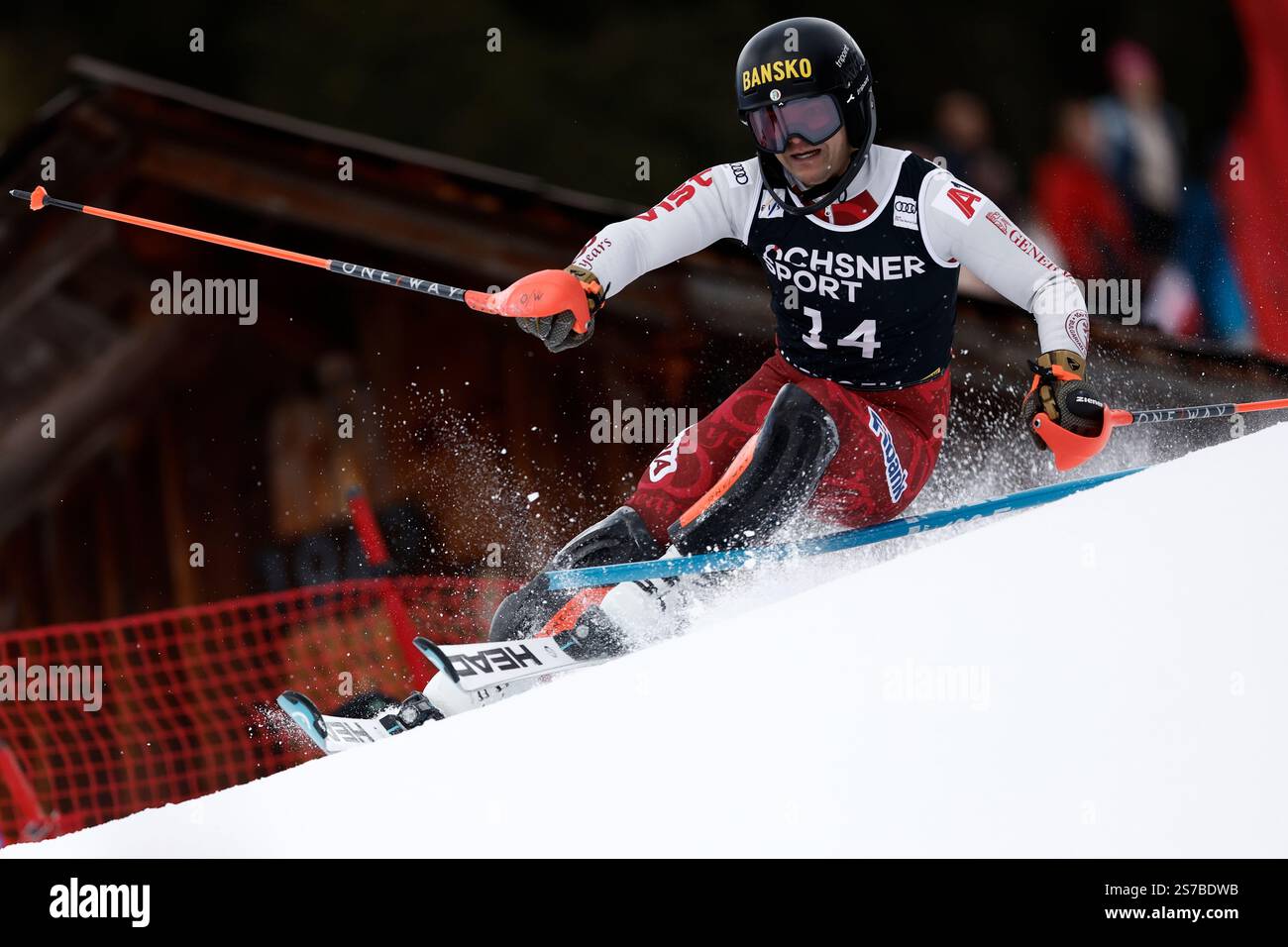Bulgaria's Albert Popov competes in an alpine ski, men's World Cup ...