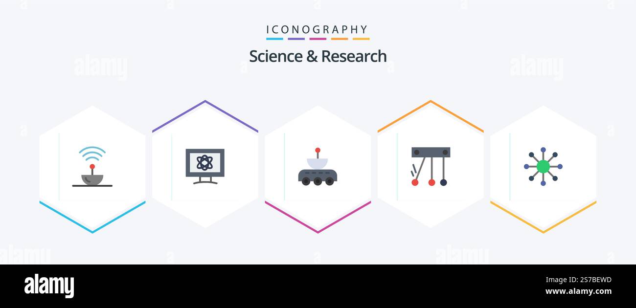 Science 25 Flat icon pack including network. science. space. movement ...