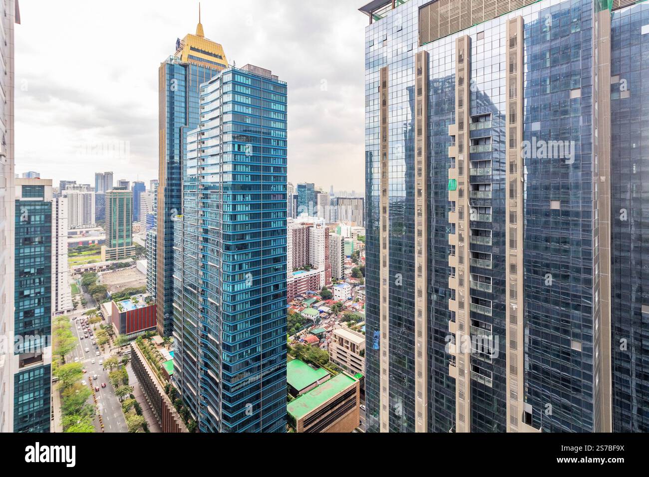 Modern glass towers dominate Uptown Bonifacio in Bonifacio Global City ...