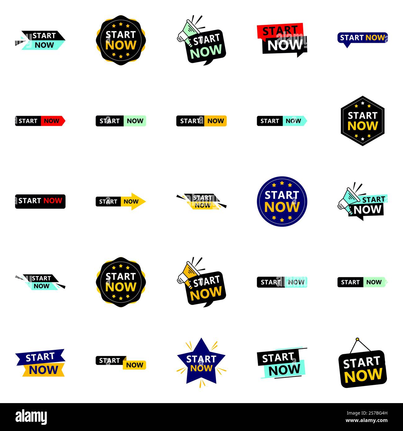 Start Now 25 High quality Typographic Elements to motivate and start ...