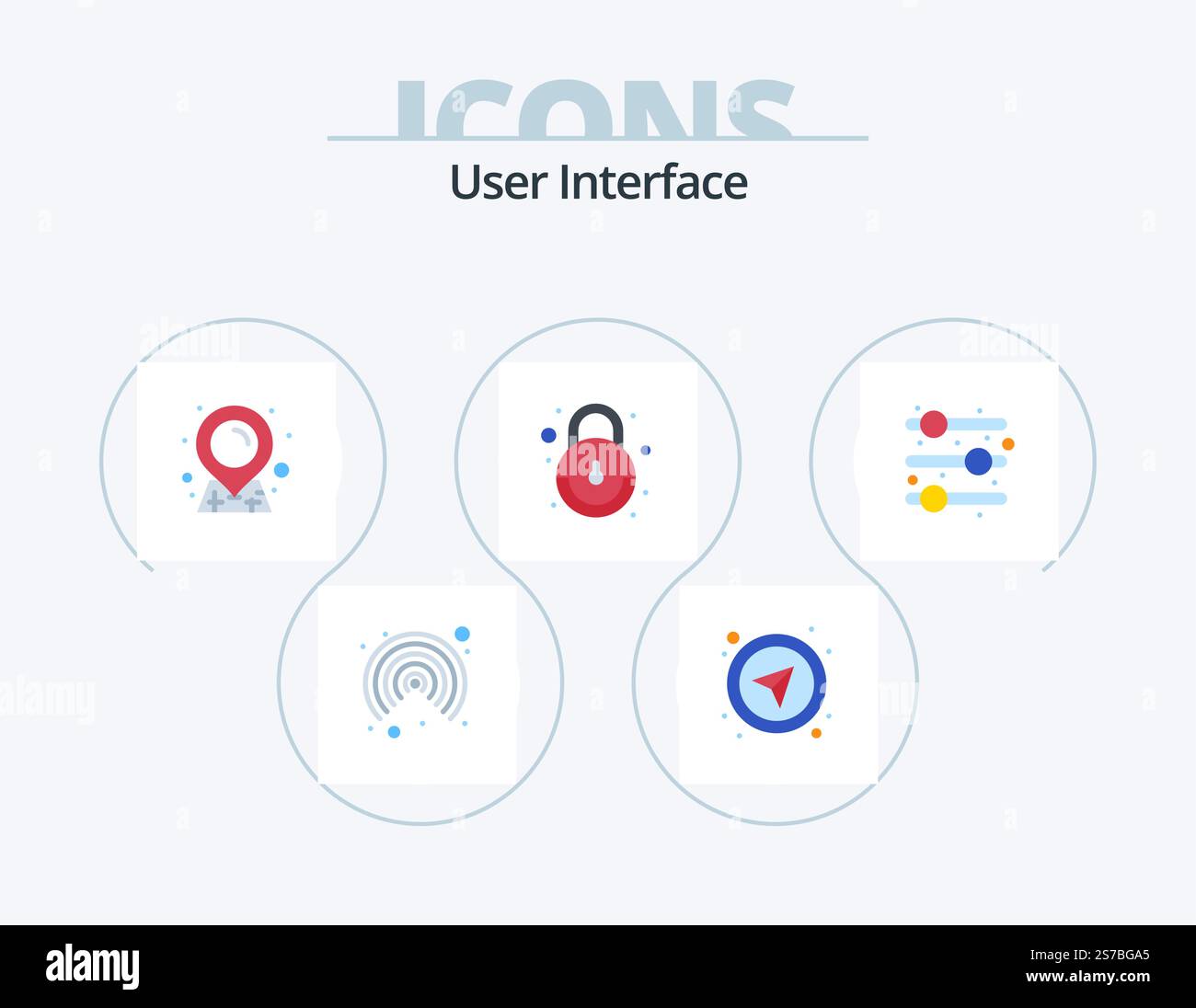 User Interface Flat Icon Pack 5 Icon Design. . . map. user interface ...