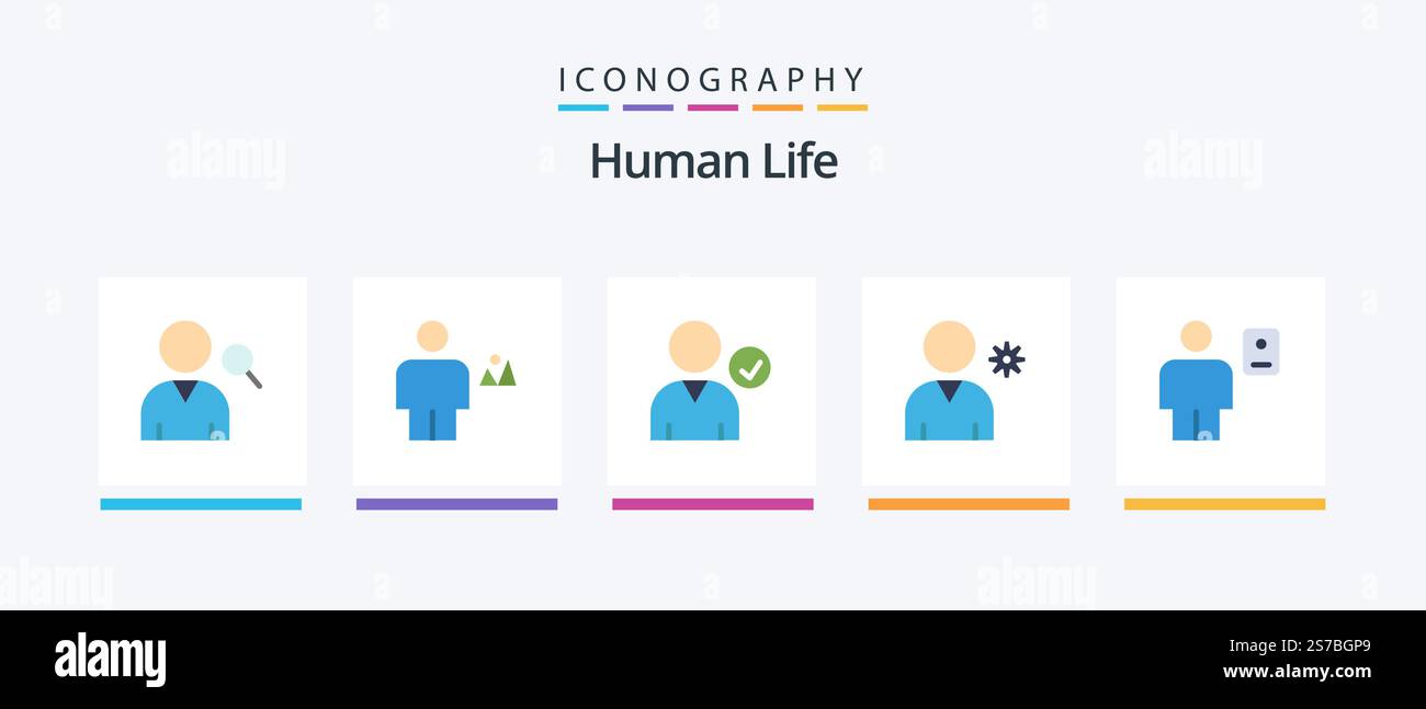 Human Flat 5 Icon Pack Including human. body. check. avatar. profile ...