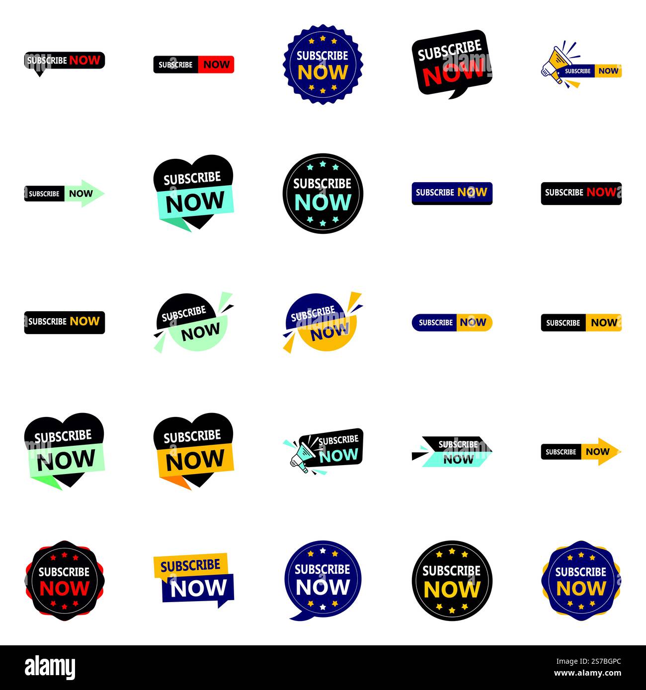 25 High-Converting Subscribe Now Graphic Elements Stock Vector Image ...