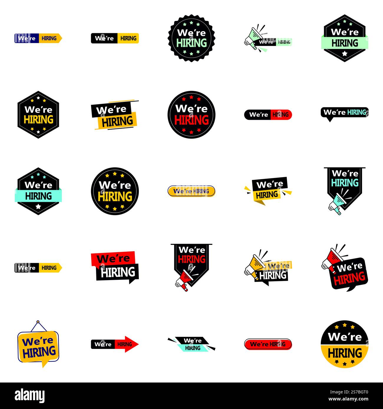 We’re Hiring 25 High quality Vector Images for your job openings Stock ...