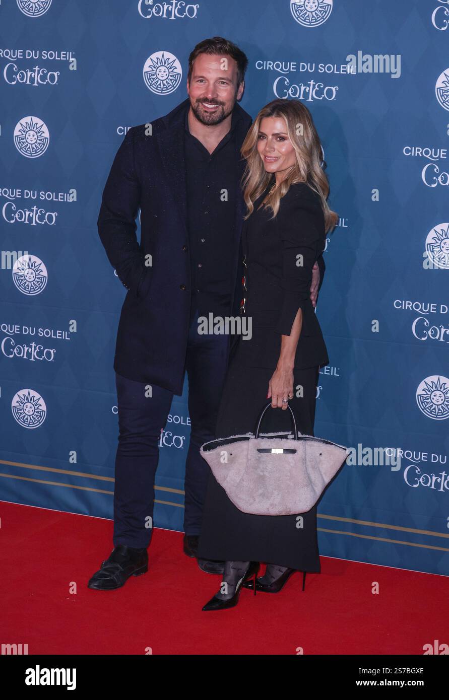 London, UK. 15th Jan, 2025. Paul Doran-Jones and Zoe Hardman seen ...