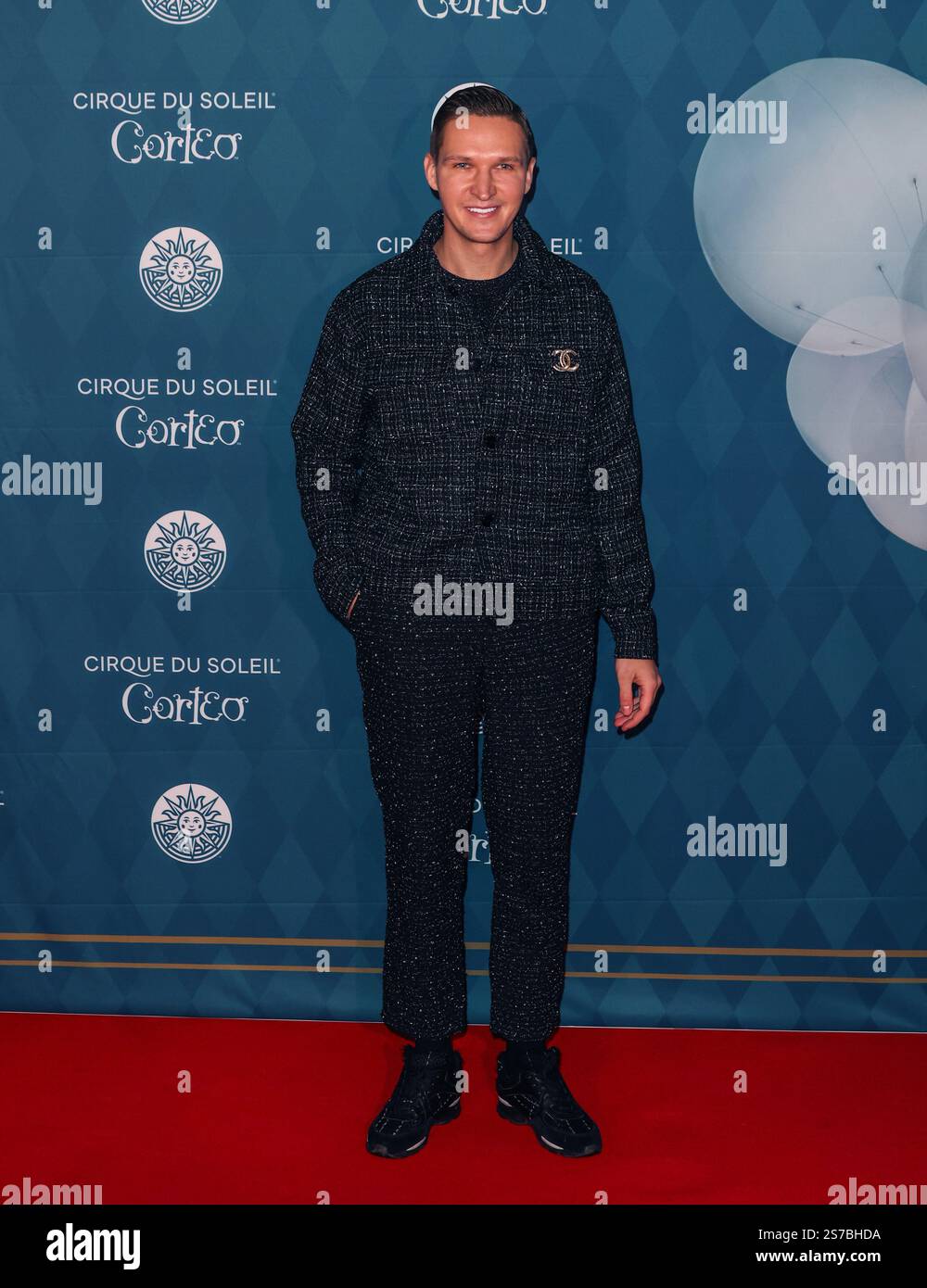 Chris Kowalski seen attending the premiere of "Cirque du Soleil: Corteo ...