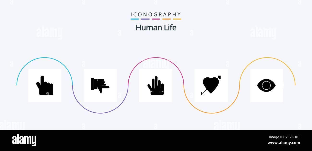 Human Glyph 5 Icon Pack Including . human. three. face. valentine Stock ...