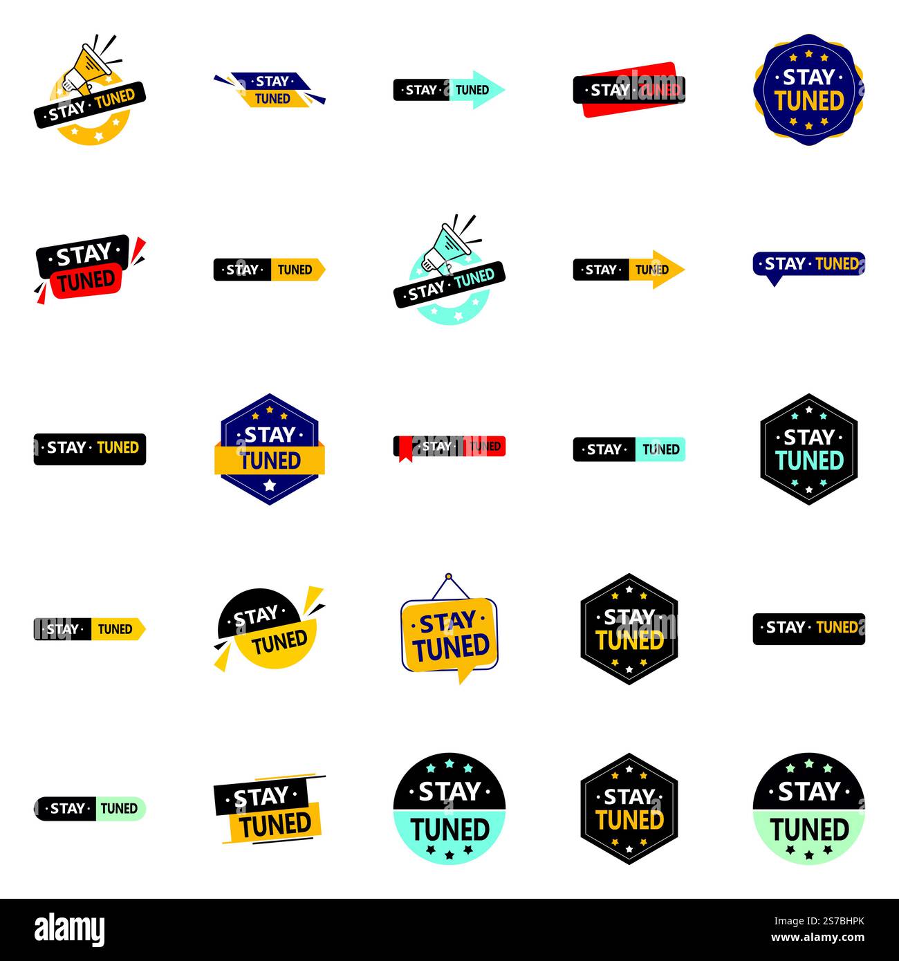 Stay Tuned Versatile vector designs for all your branding needs 25 pack ...