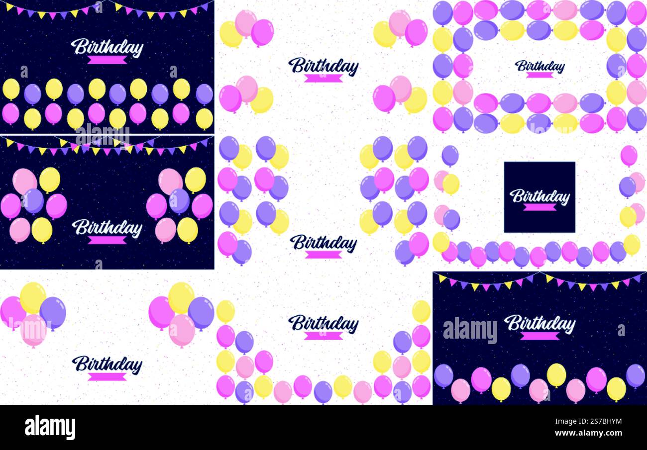 Happy Birthday written in a brush stroke font with a watercolor ...
