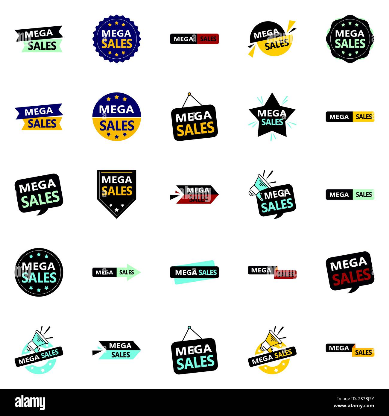 Mega Sale Vector Pack 25 Unique Designs to Boost Your Sales Stock ...