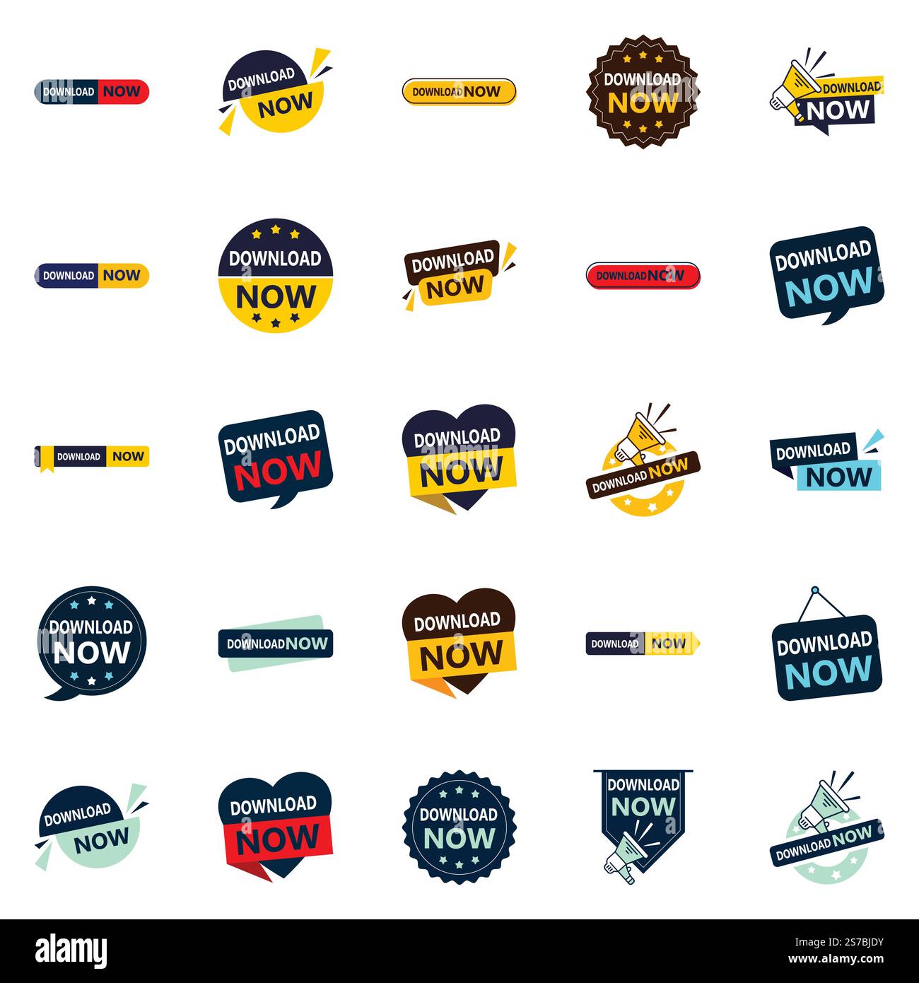 Download now graphics collection 25 unique designs Stock Vector Image ...