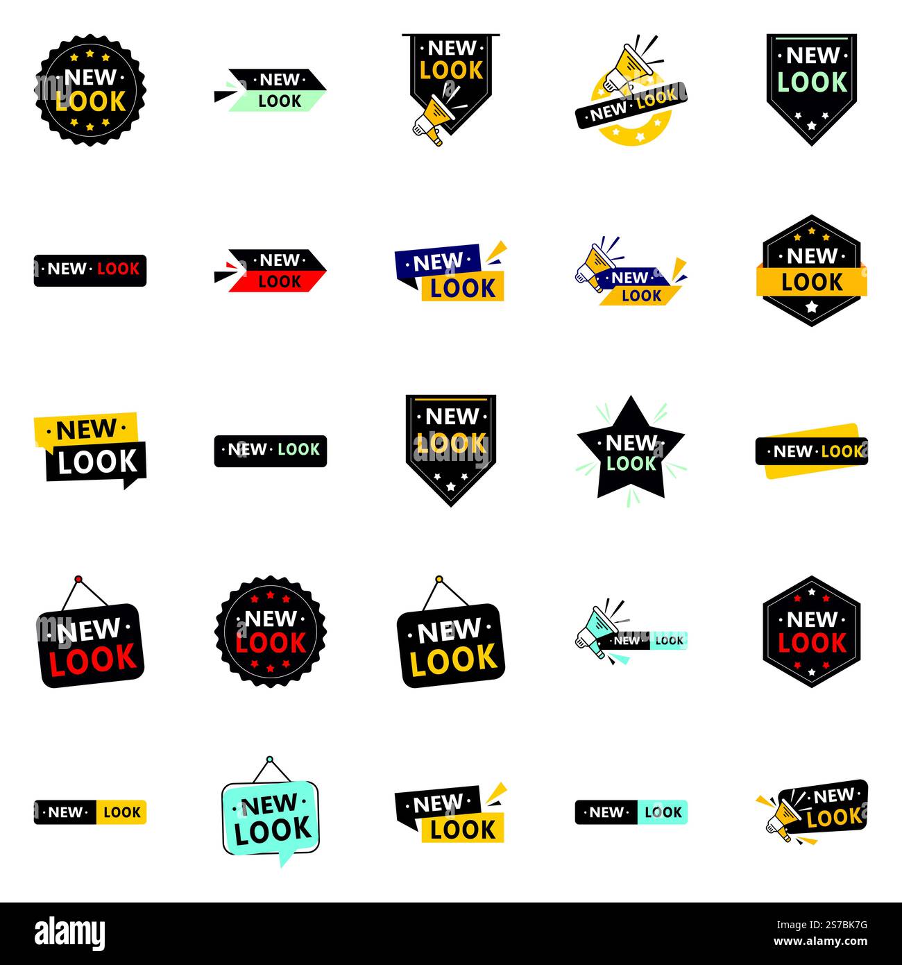 New Look 25 Eyecatching vector designs for a modern brand image Stock ...