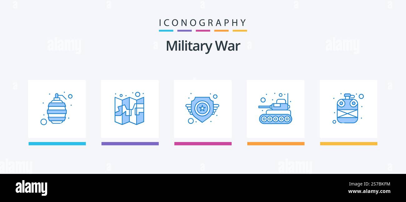 Military War Blue 5 Icon Pack Including jar. fight. army. war. military ...