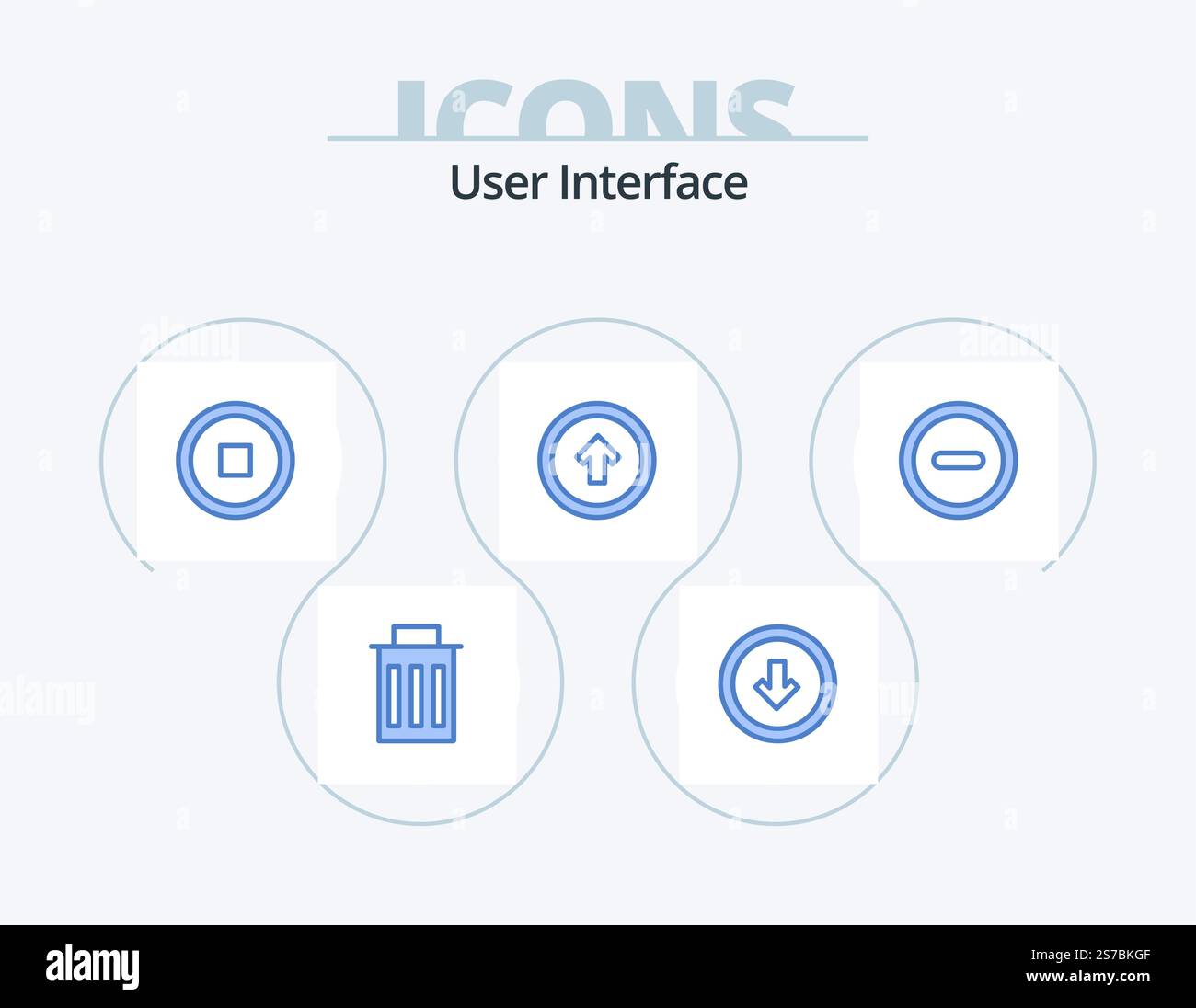 User Interface Blue Icon Pack 5 Icon Design. interface. user interface ...