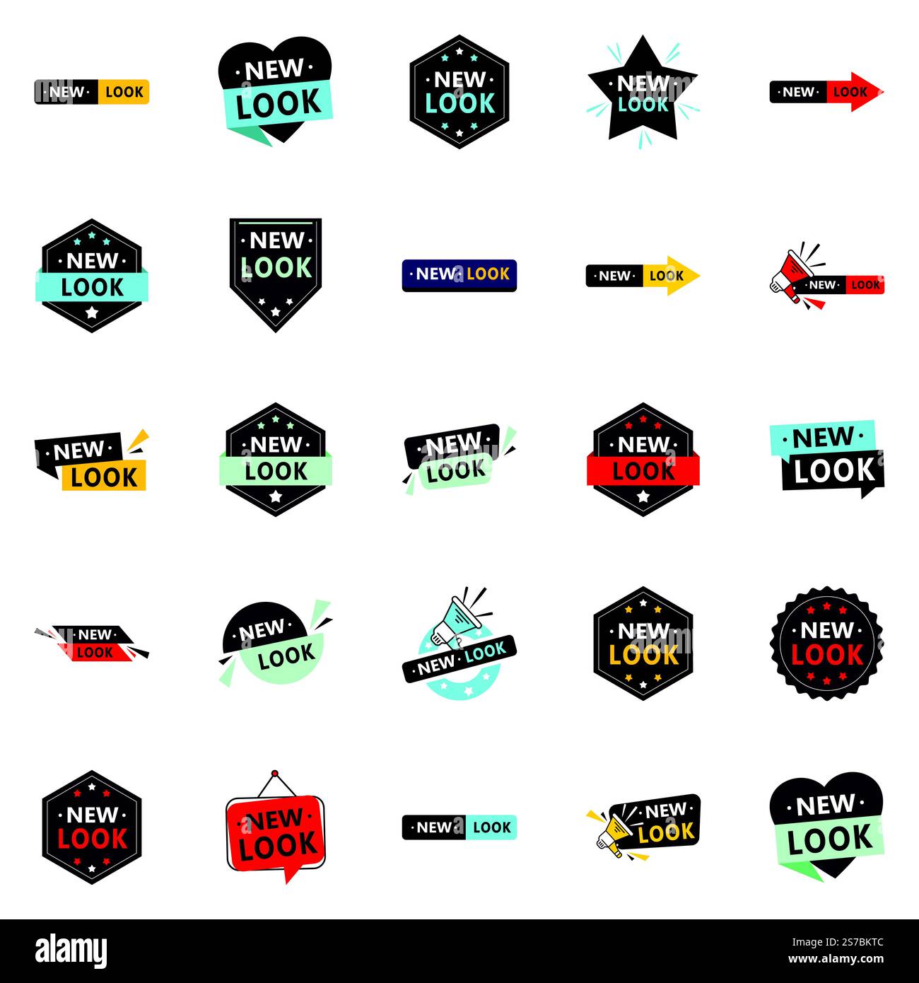New Look 25 Versatile Vector Designs for a new brand direction Stock ...