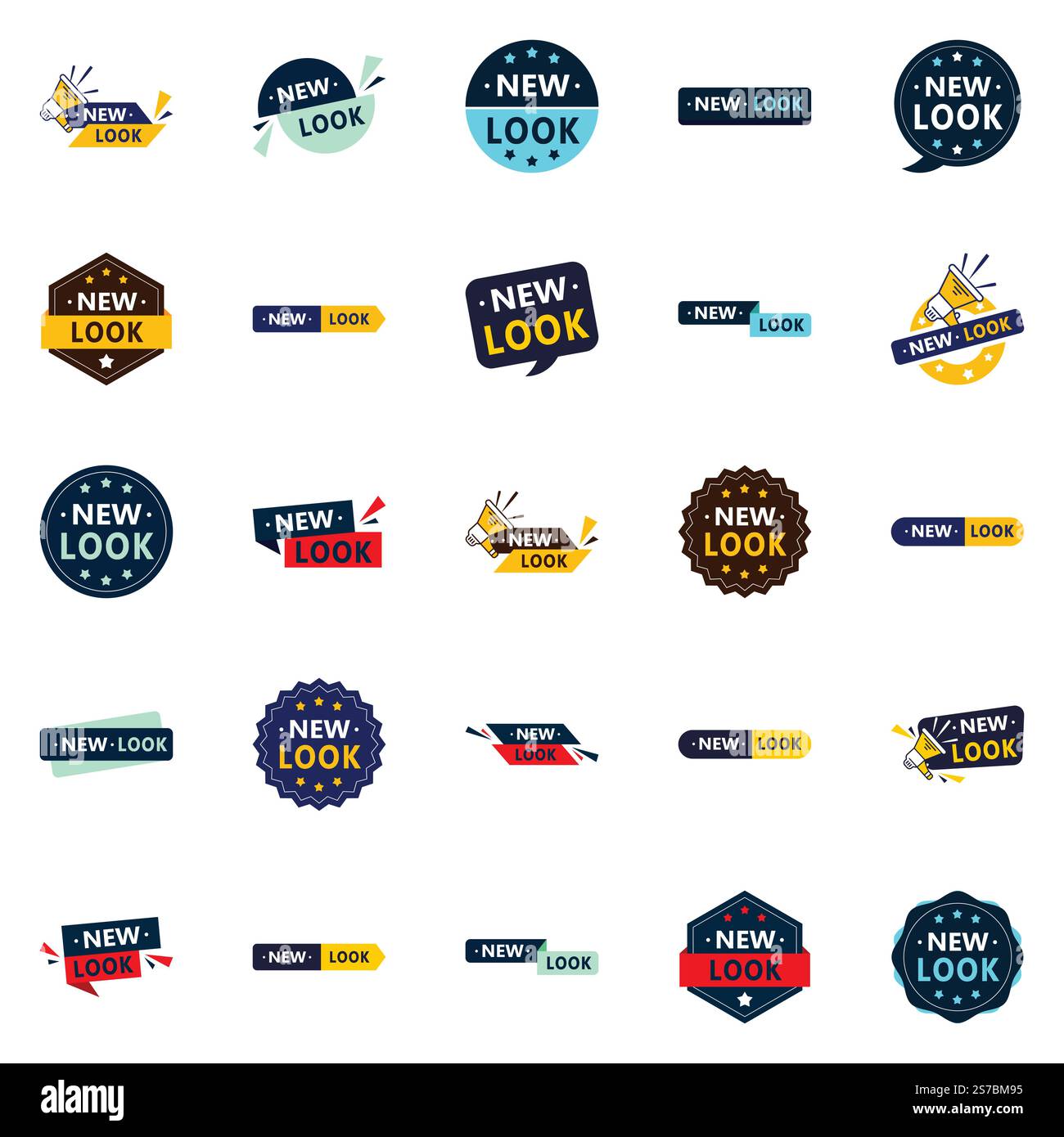 New Look 25 Innovative Vector Designs for a bold rebrand Stock Vector ...