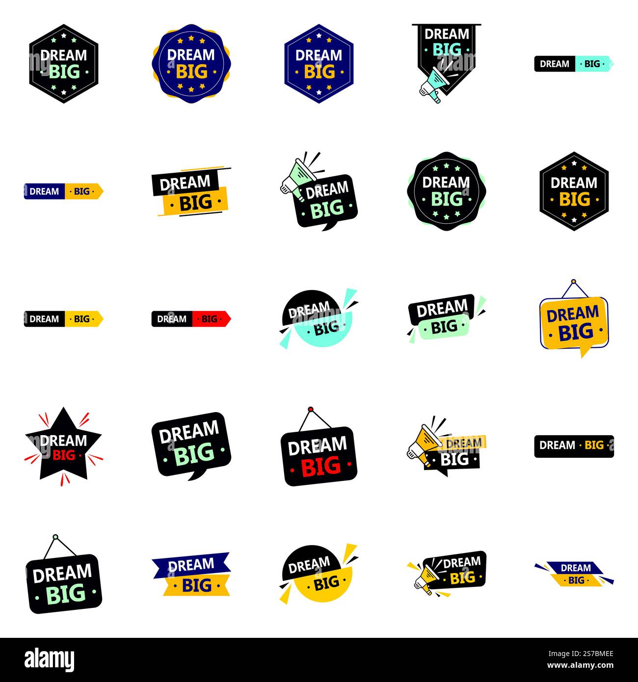 25 Professional Vector Designs for Achieving your Dreams Stock Vector ...