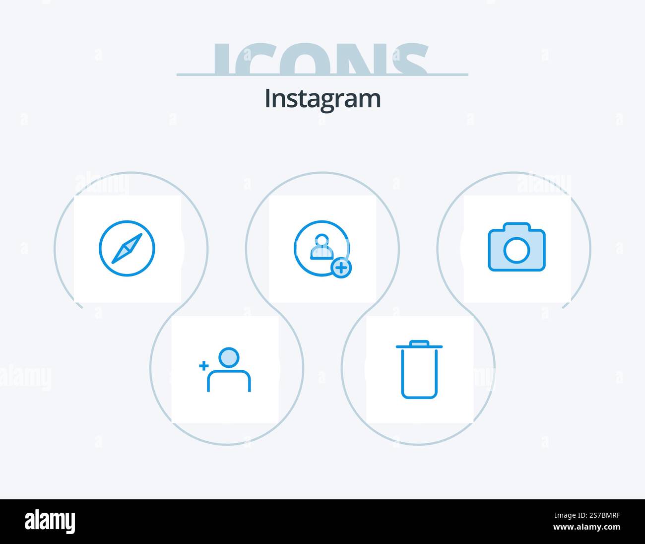 Instagram Blue Icon Pack 5 Icon Design. . . navigation. image ...