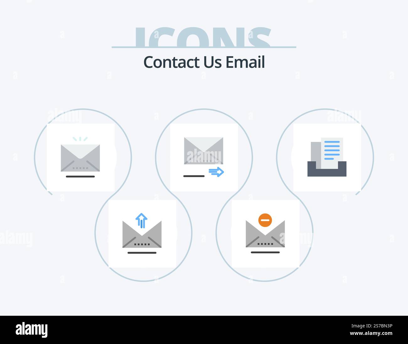 Email Flat Icon Pack 5 Icon Design. box. email. letter. next. forward ...