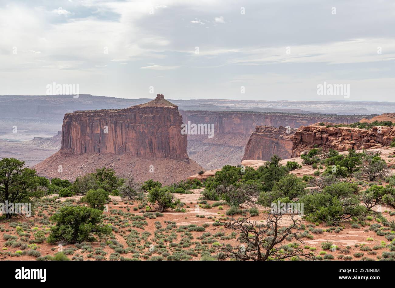 Rock Fin Butte from the Grand View of Canyonlands National Park, Utah ...