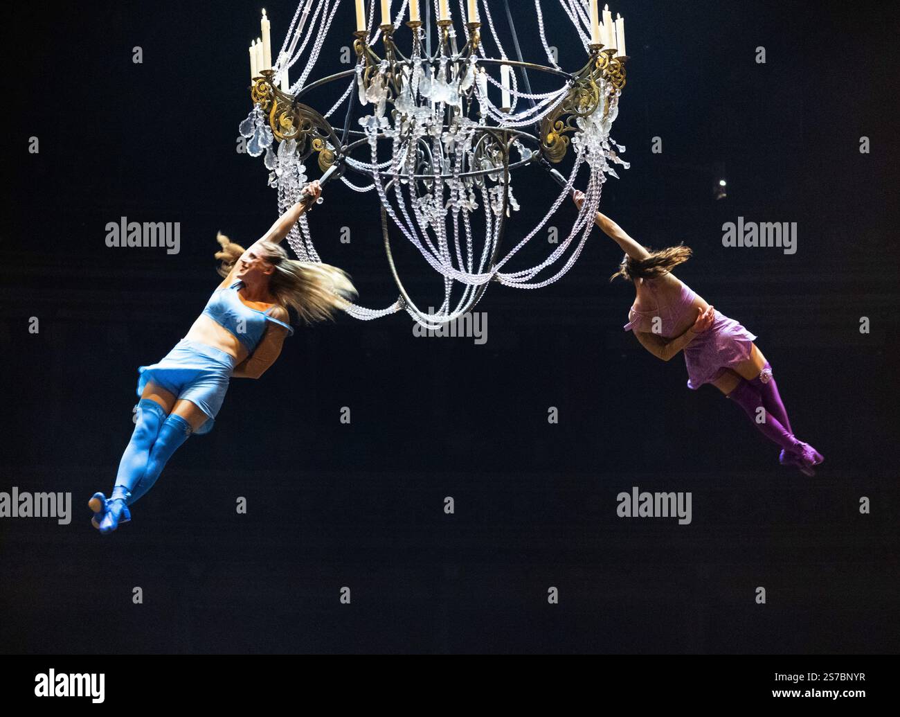 the dress rehearsal for Cirque du Soleil's "Corteo" at Royal Albert ...