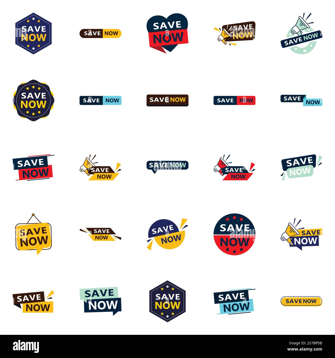 25 Innovative Typographic Banners for promoting savings Stock Vector ...