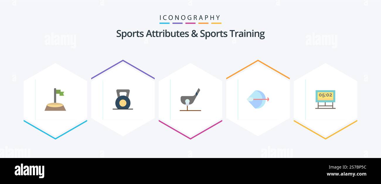 Sports Atributes And Sports Training 25 Flat icon pack including shoot ...