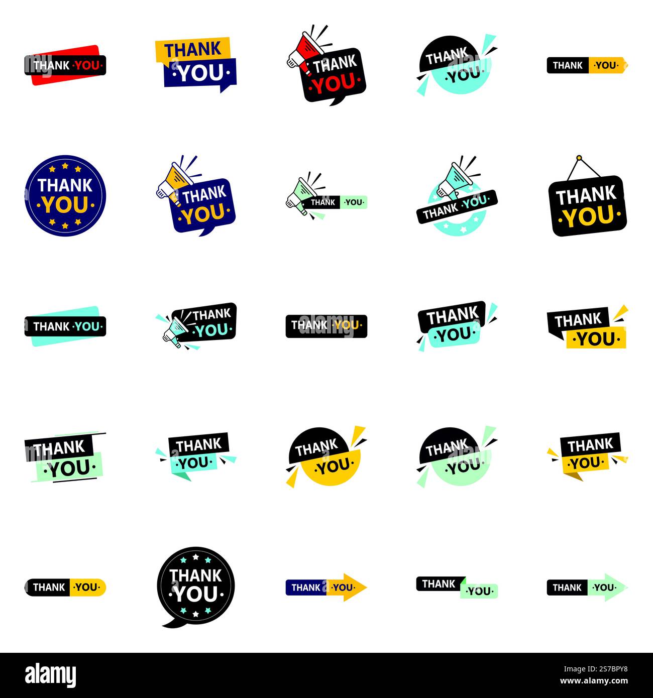 25 Modern Vector Icons to show your appreciation in a current way Stock ...