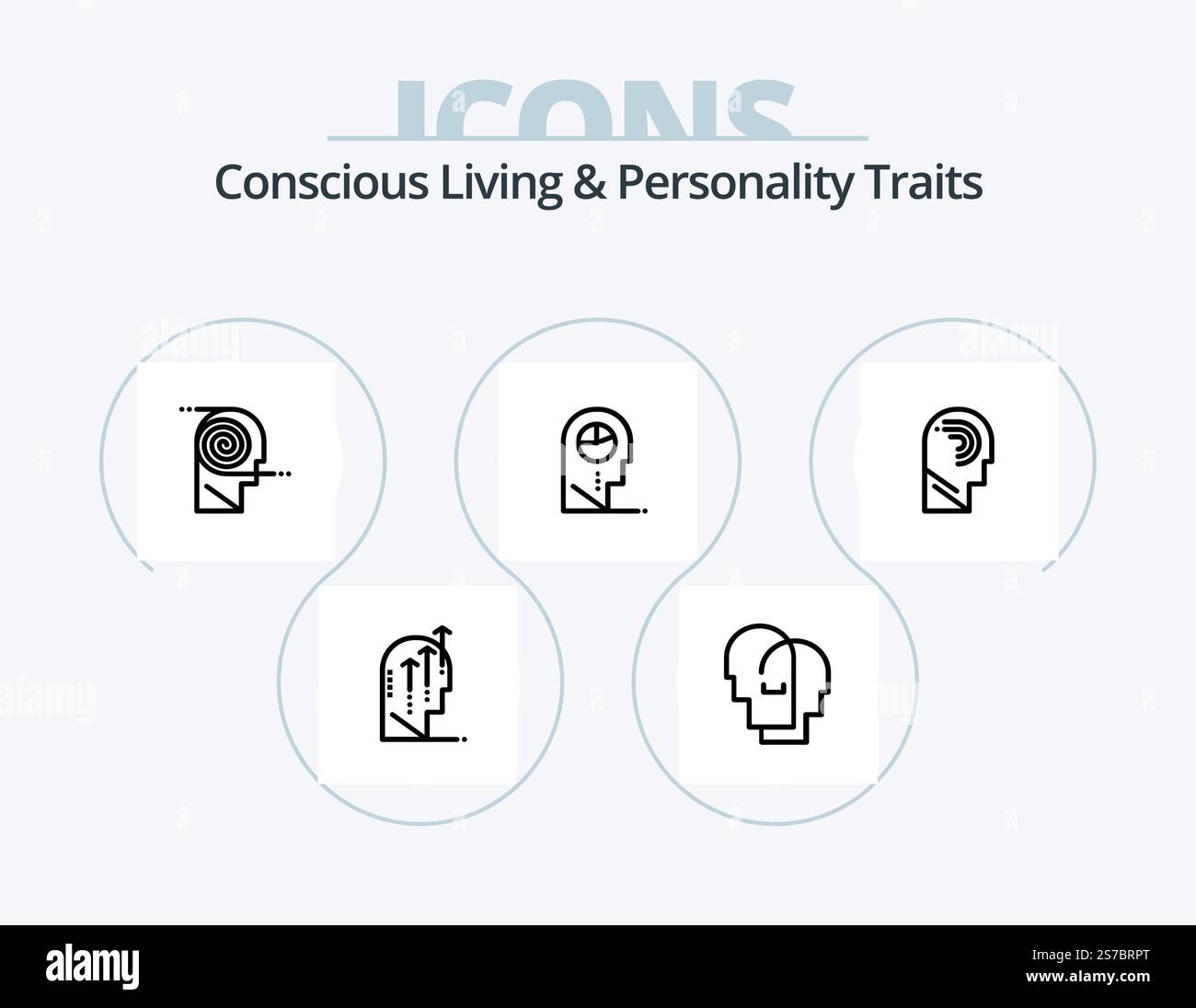 Concious Living And Personality Traits Line Icon Pack 5 Icon Design ...