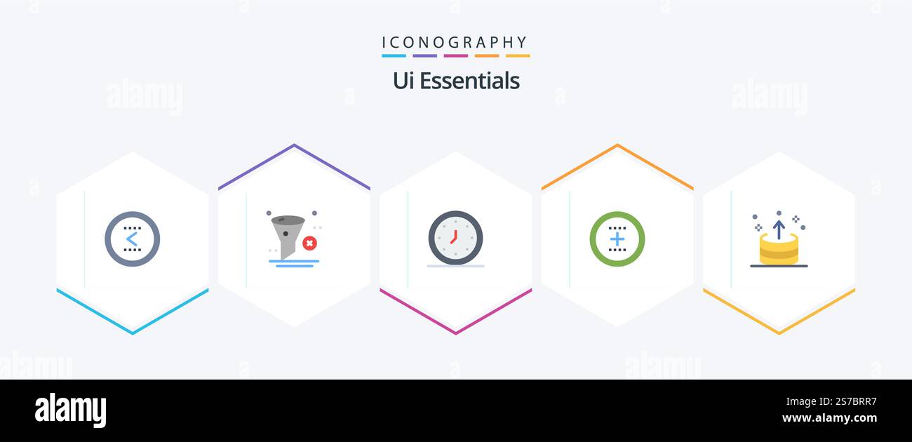 Ui Essentials 25 Flat icon pack including interface. add. remove. timer ...