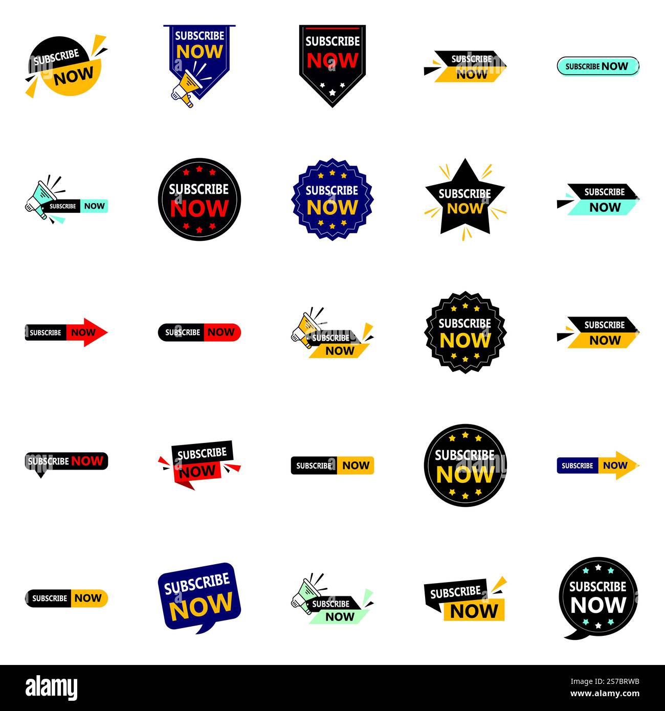 25 Stunning Subscribe Now Banners for Online Businesses Stock Vector ...
