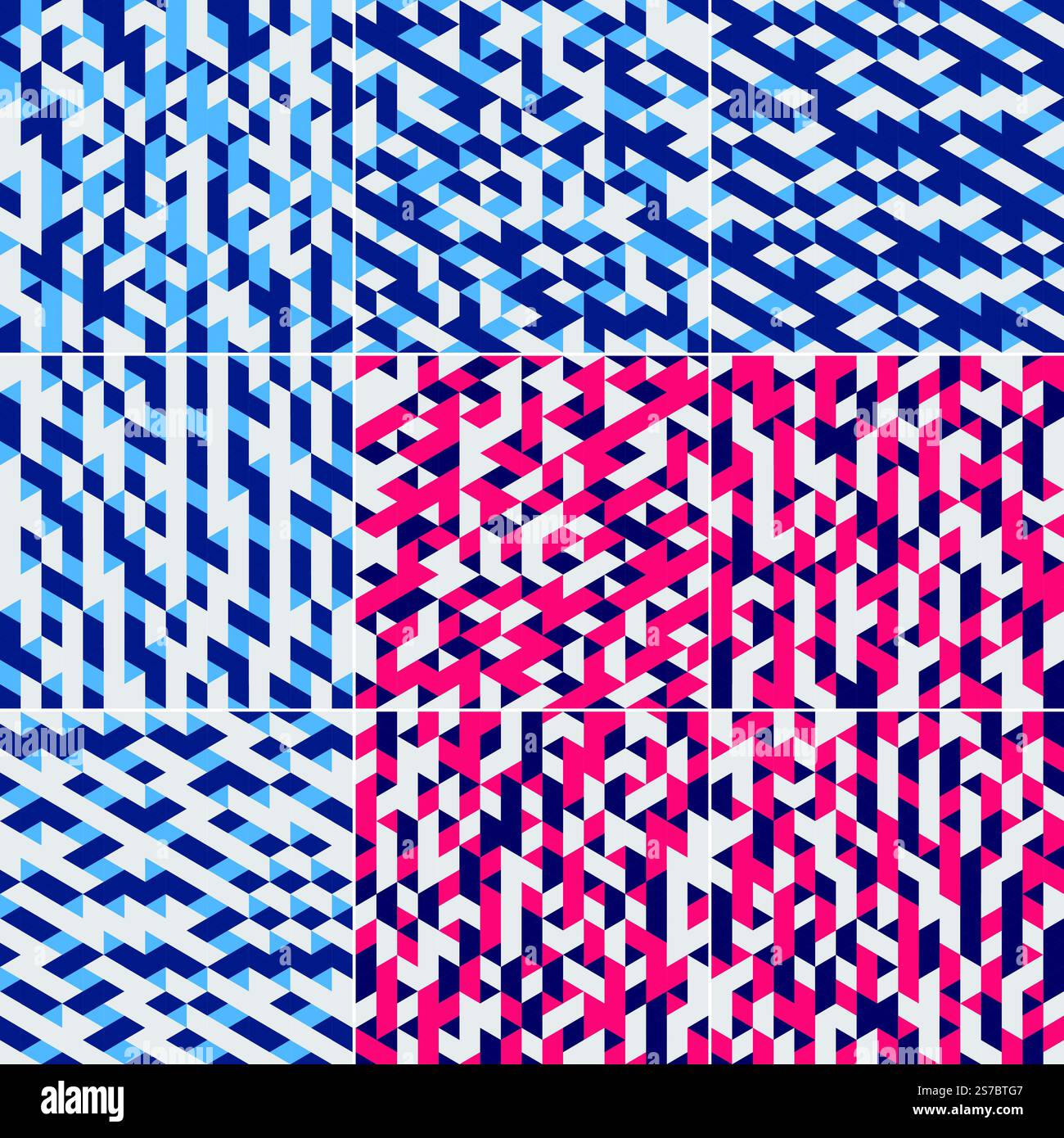 A triangular abstract background in shades of blue reminiscent of the ...