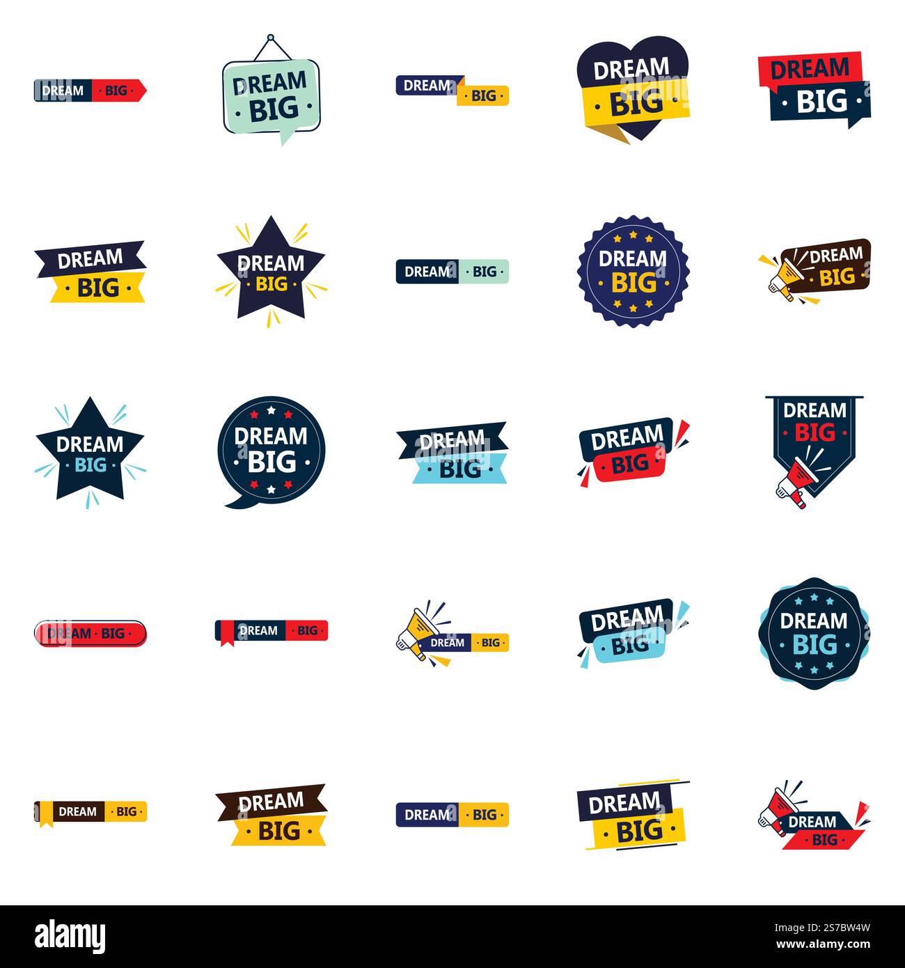 High quality vector elements for reaching your full potential 25 pack ...