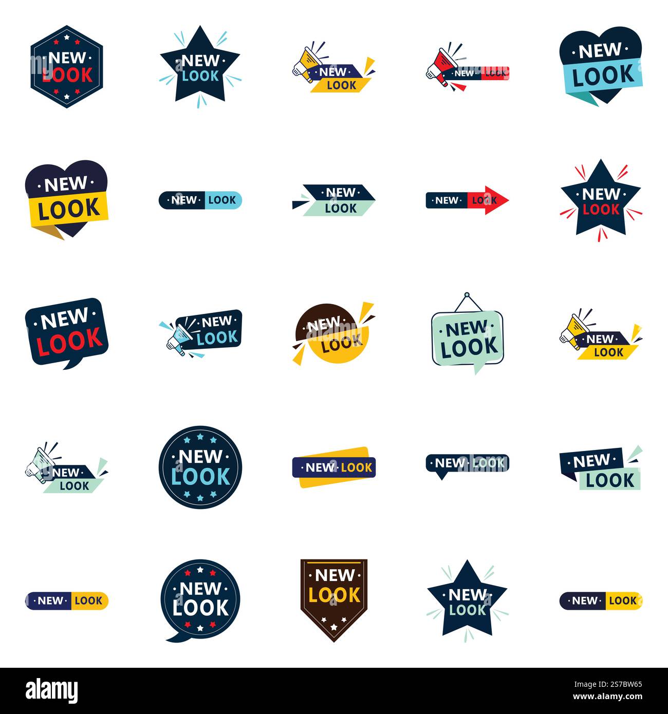 New Look 25 Eyecatching vector images for a refreshed brand image Stock ...