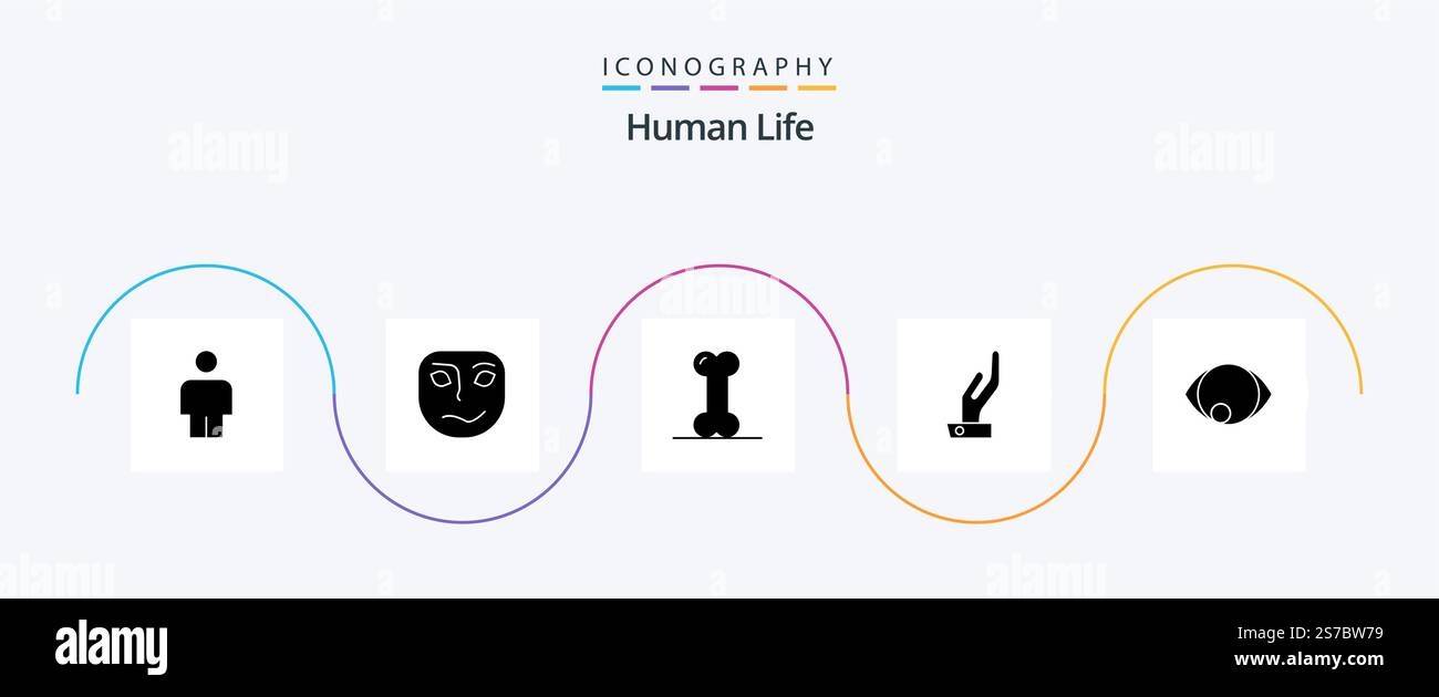 Human Glyph 5 Icon Pack Including . human. human. face. share Stock ...