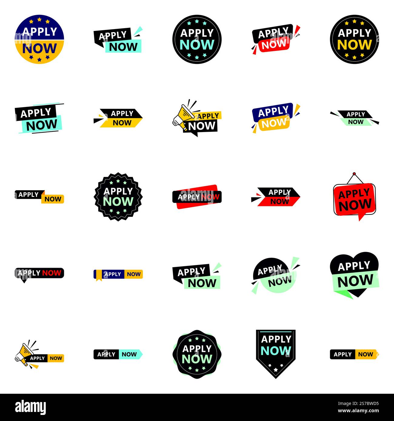 25 Eye-catching Apply Now Banners to Boost Your Visibility Stock Vector ...