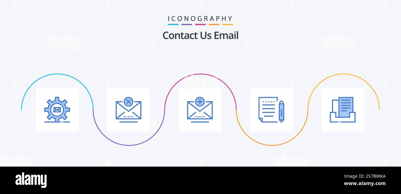 Email Blue 5 Icon Pack Including outbox. write. email. paper. letter ...