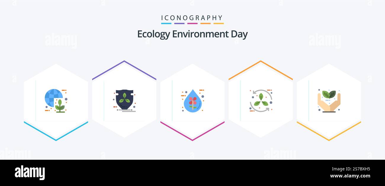Ecology 25 Flat icon pack including leaf. cycle. shield. bio ...