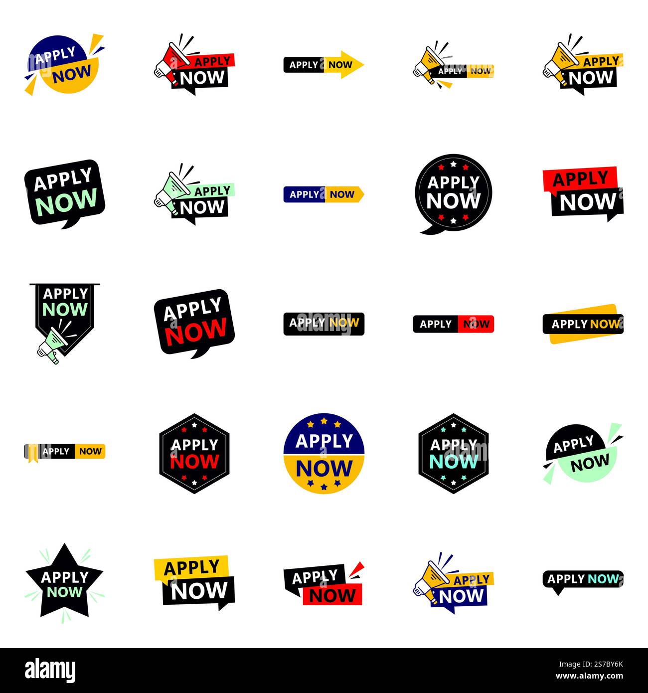 25 Diverse Apply Now Banners to Promote Your Opportunities Stock Vector ...