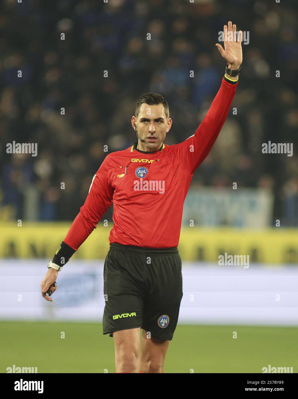 Bergamo, Italy. 18th Jan, 2025. The Referee Andrea Colombo during ...