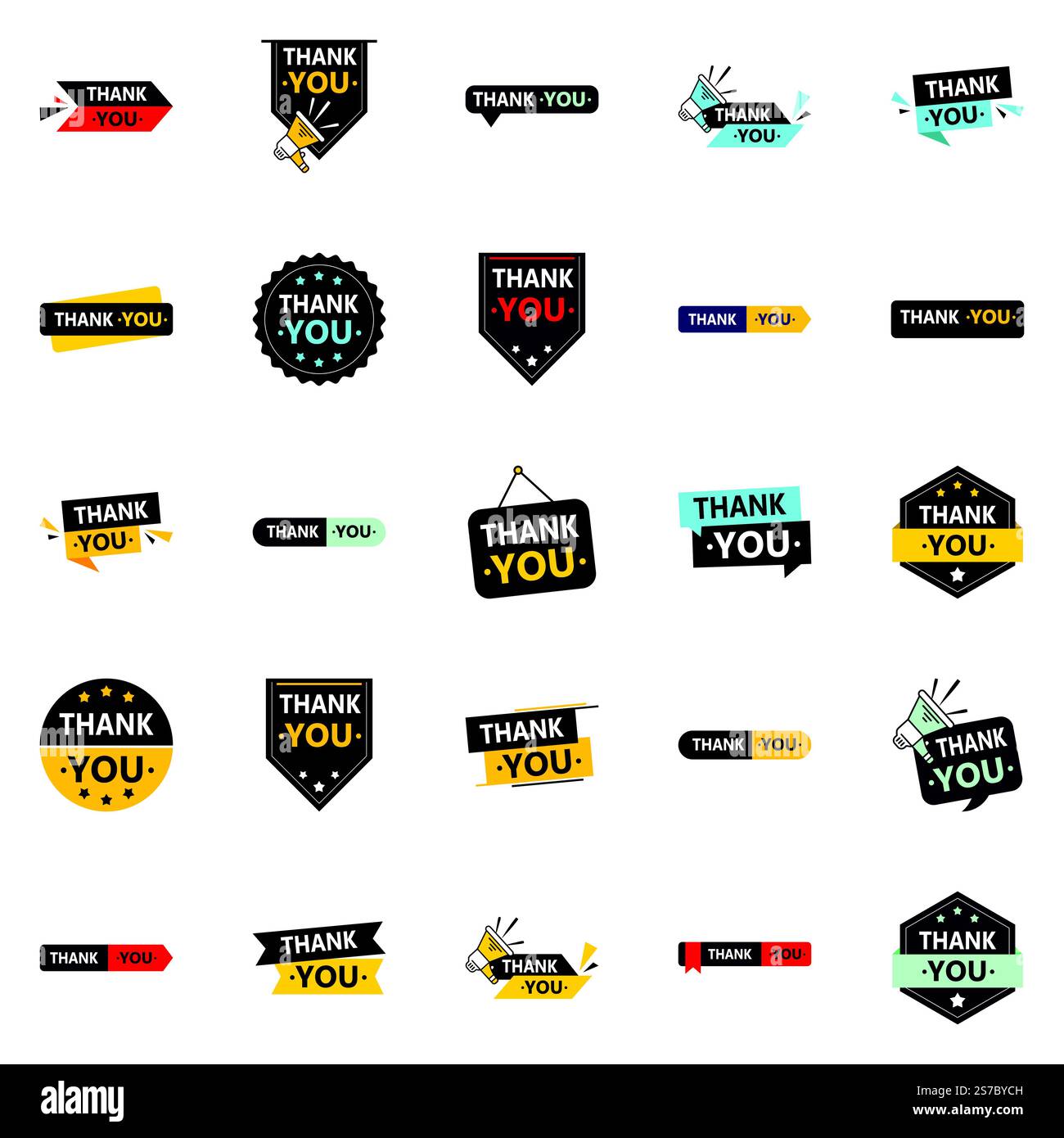 Thank You 25 High quality Vector Elements to Show your Recognition ...