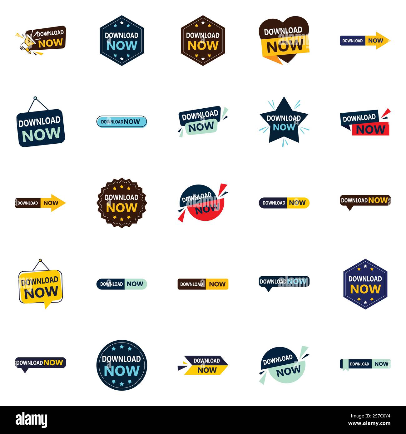 25 Versatile Download Now Signage Templates Stock Vector Image & Art ...