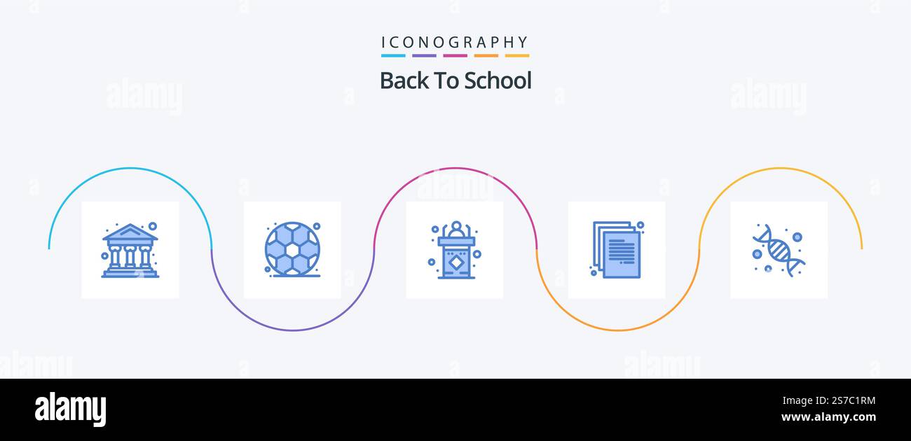 Back To School Blue 5 Icon Pack Including dna. back to school. rostrum ...